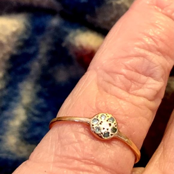 Scosha | Jewelry | Scosha K Rose Gold Diamonds Lolli Ring | Poshmark